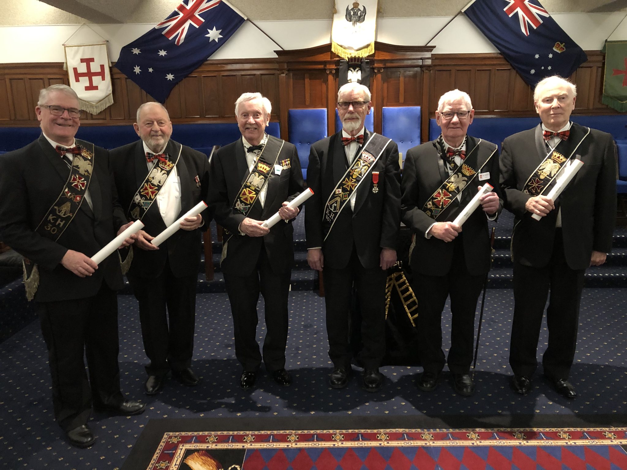 Illustrious Brethren receive 30° Diplomas - THE SCOTTISH RITE